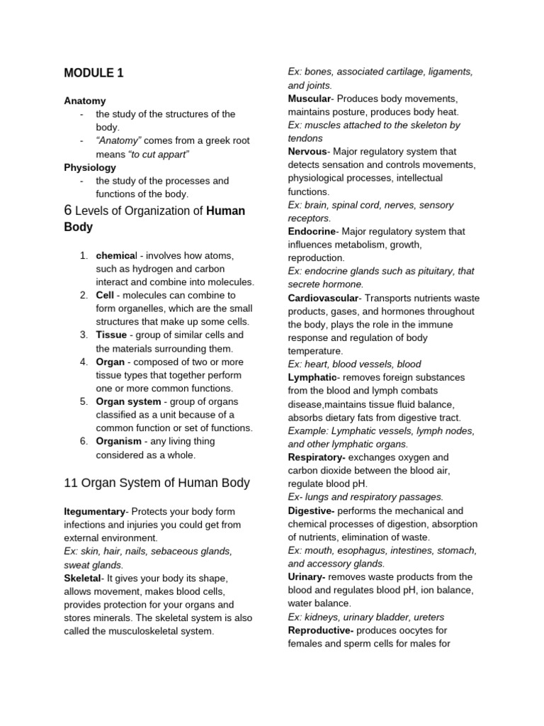 Human Body Anatomy and Physiology Guide | PDF | Human Body | Dna