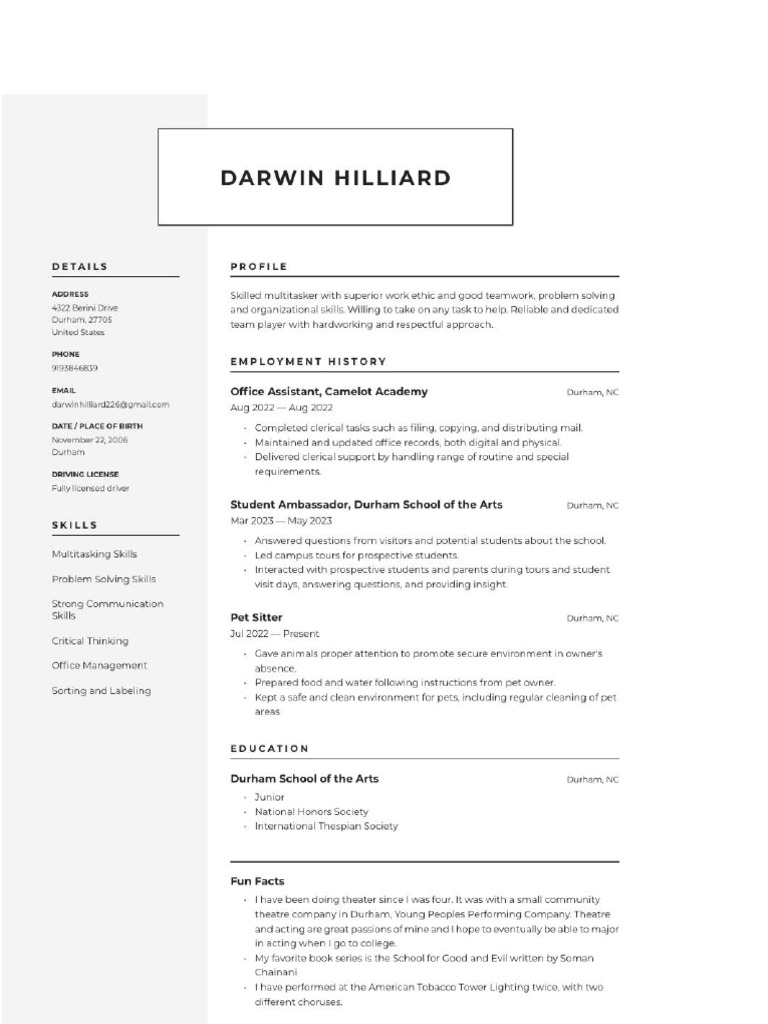 Job Resume | PDF