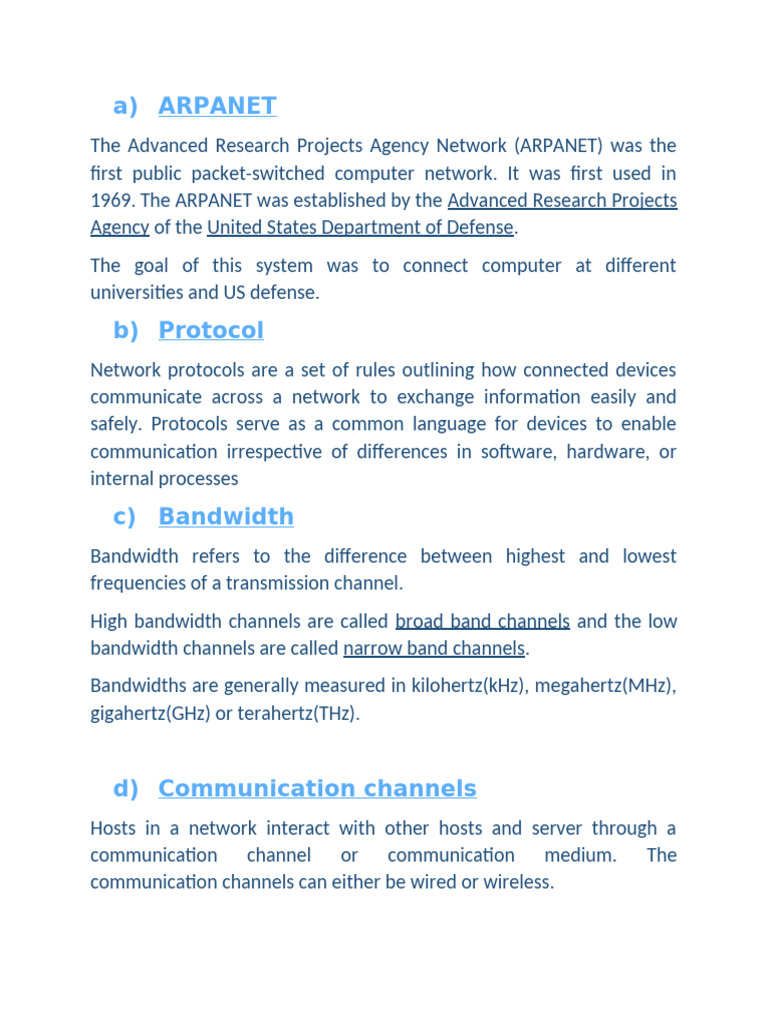 Communication Channels | PDF | Computer Network | Network Switch
