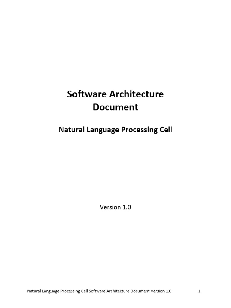 NLP Architecture | PDF | Unified Modeling Language | Web Service