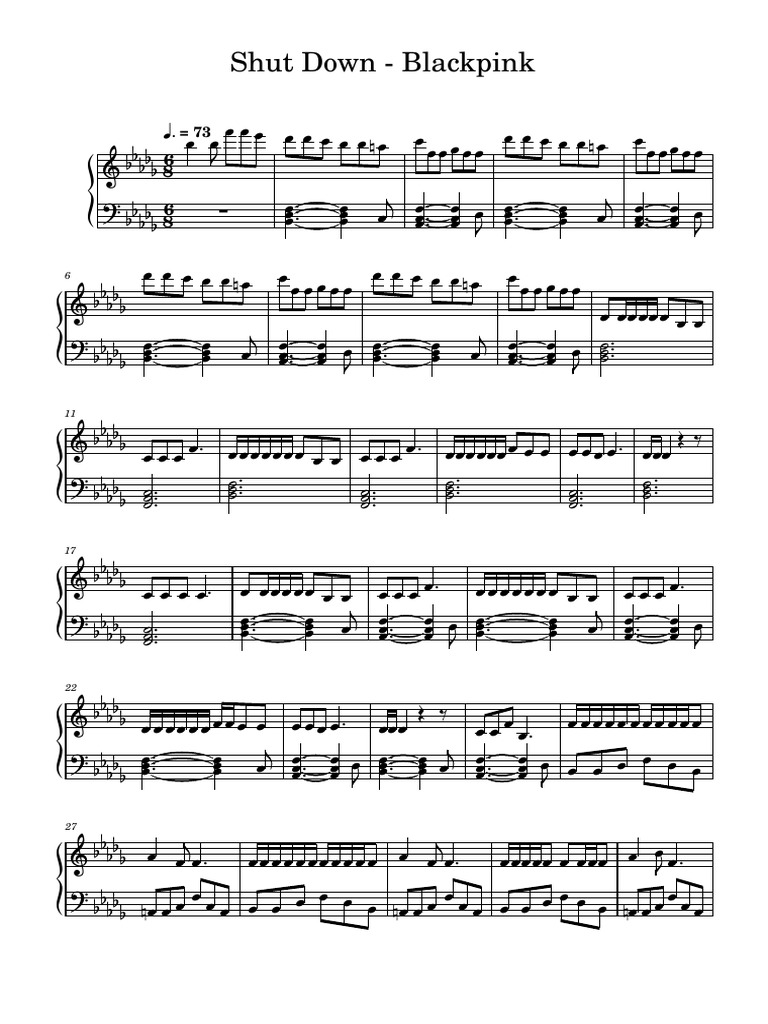 Shut Down - Blackpink | PDF