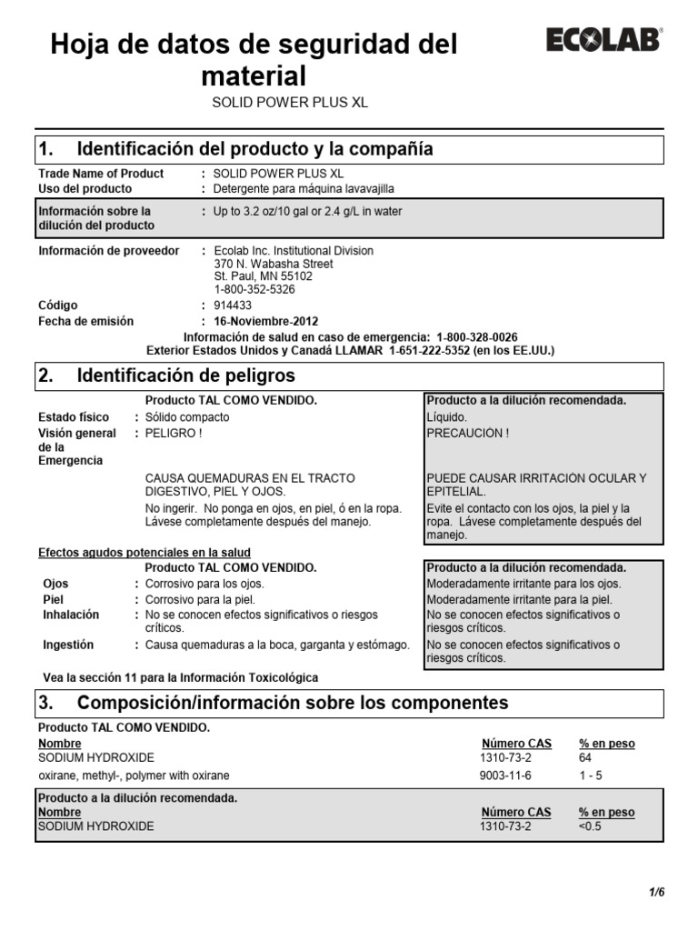 Solid Power XL | PDF | Corrosión | Residuos