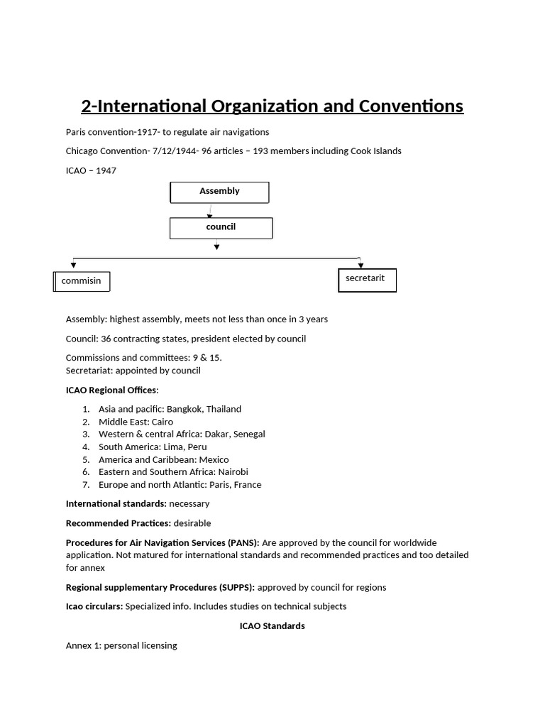2-International Organization and Conventions | PDF | Traffic | Airport