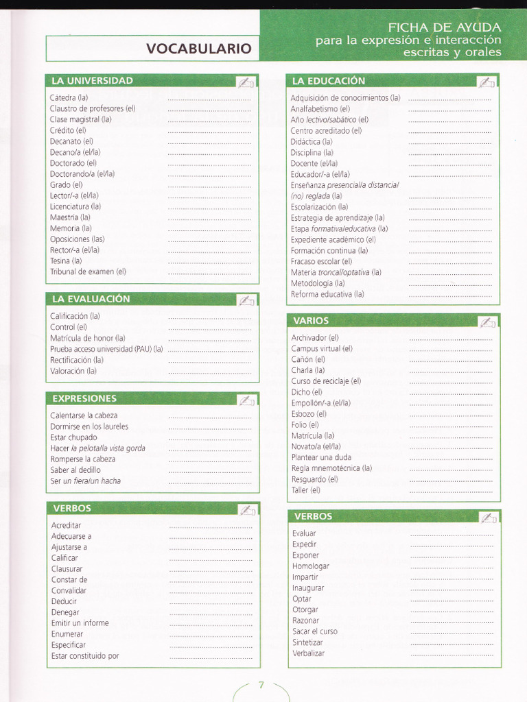 Vocabulario C1 Dele | PDF