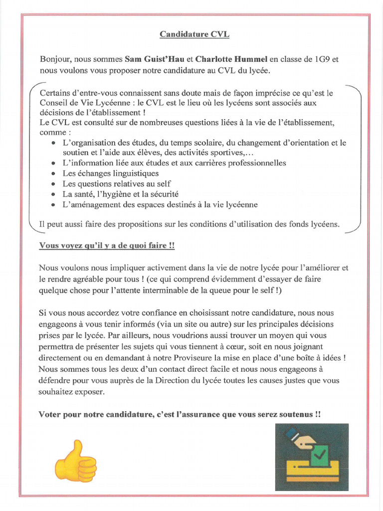 Sam Guist' Hau Et Charlotte Hummel - Profession de Foi | PDF