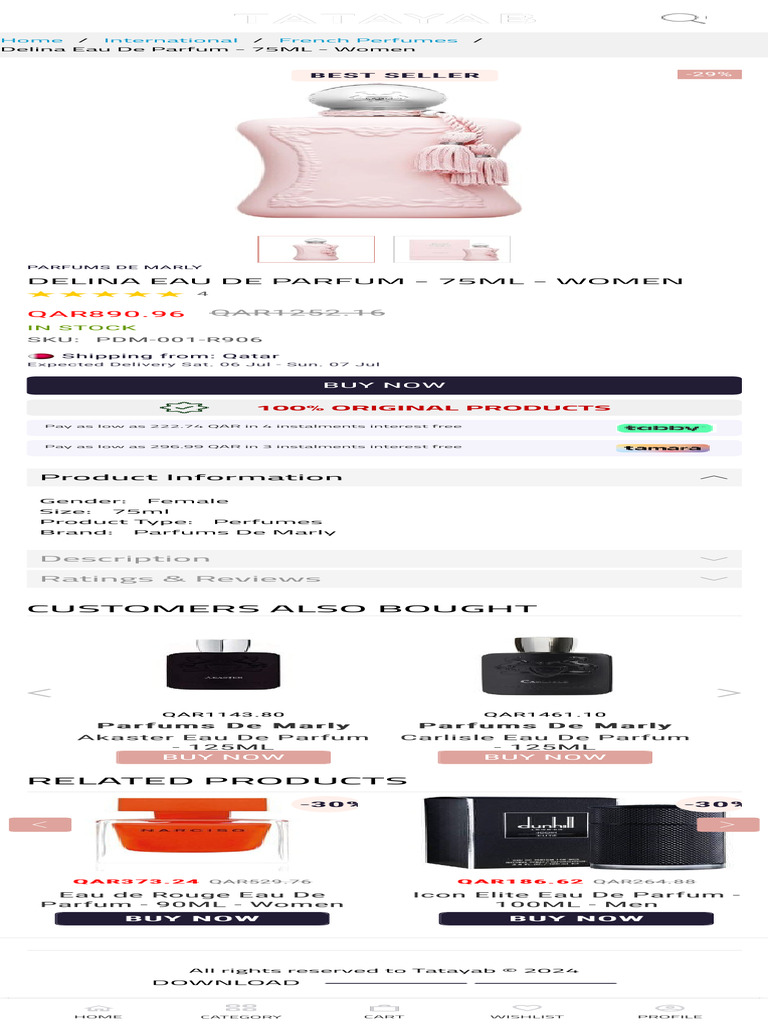 Delina Eau de Parfum - 75ML - Women | PDF