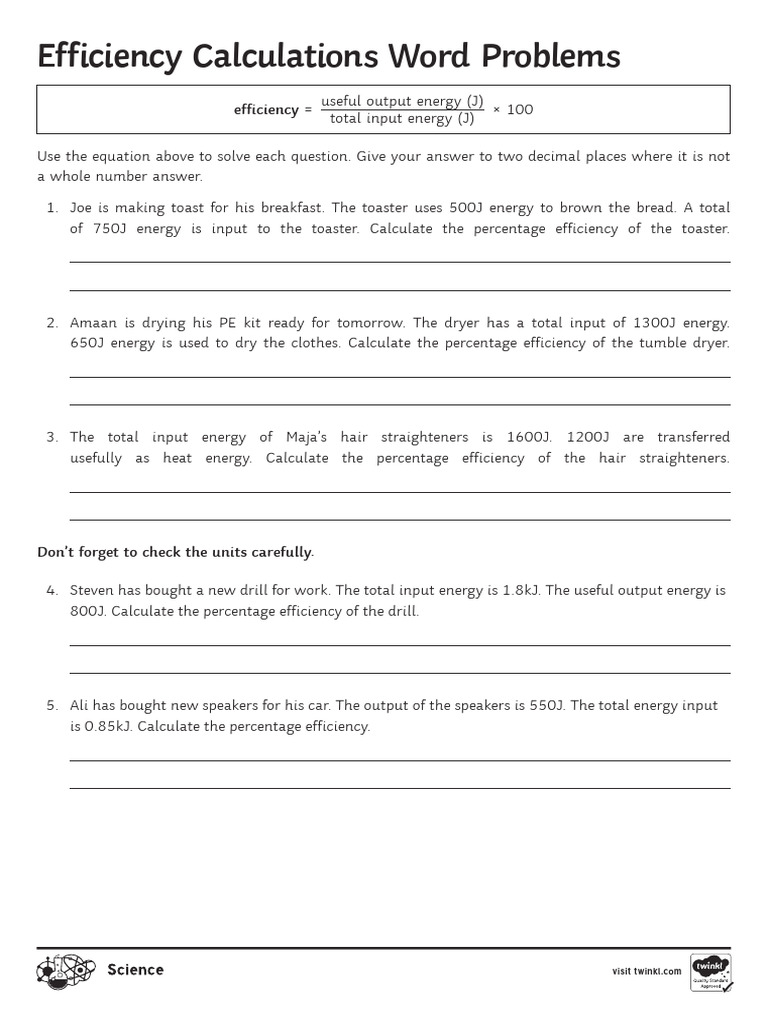 Energy Efficiency | PDF | Nature | Physical Quantities