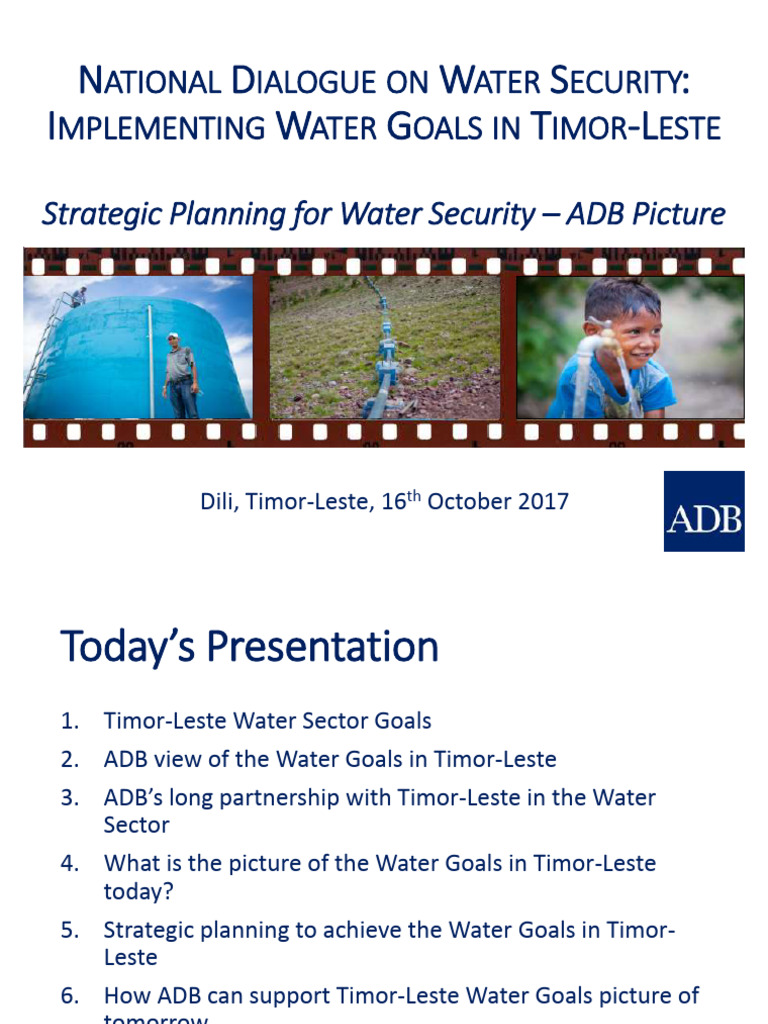 ADB-Water in TimLes | PDF | East Timor | Water Supply