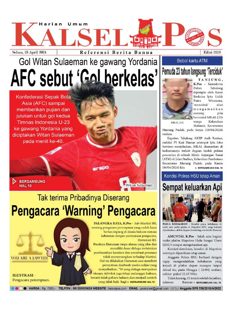 Epaper Kalsel Pos Selasa 23 April 2024 | PDF