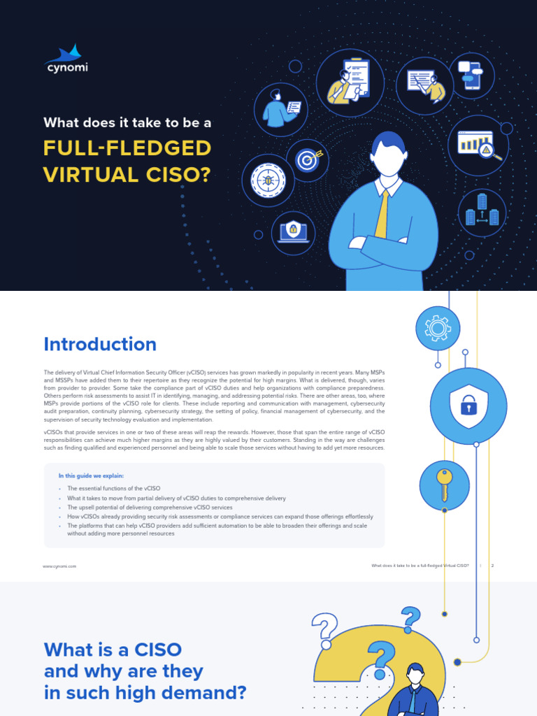 Ebook - What Does It Take To Be A Full-Fledged Virtual CISO - Cynomi ...