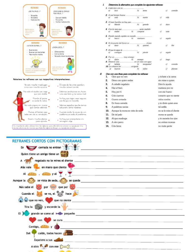 Refranes - 3° | PDF