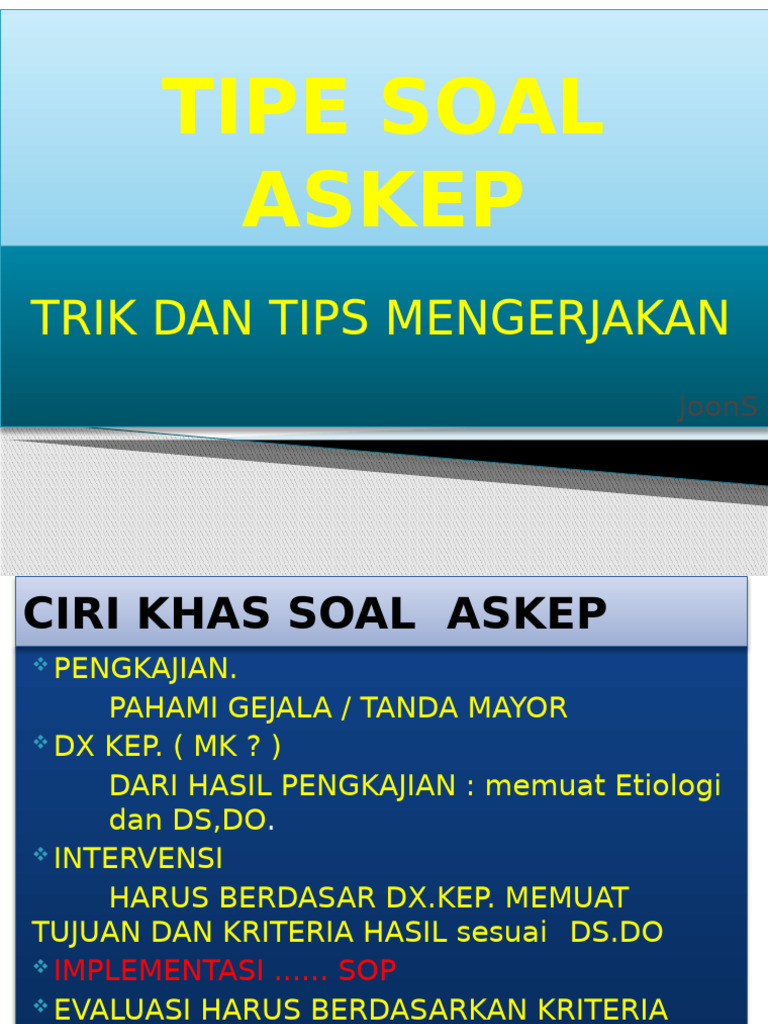 Strategi Mengerjakan Soal Askep | PDF