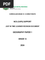 Grade 12 Mapwork Task 2024 | PDF | Topography | Geographic Information ...