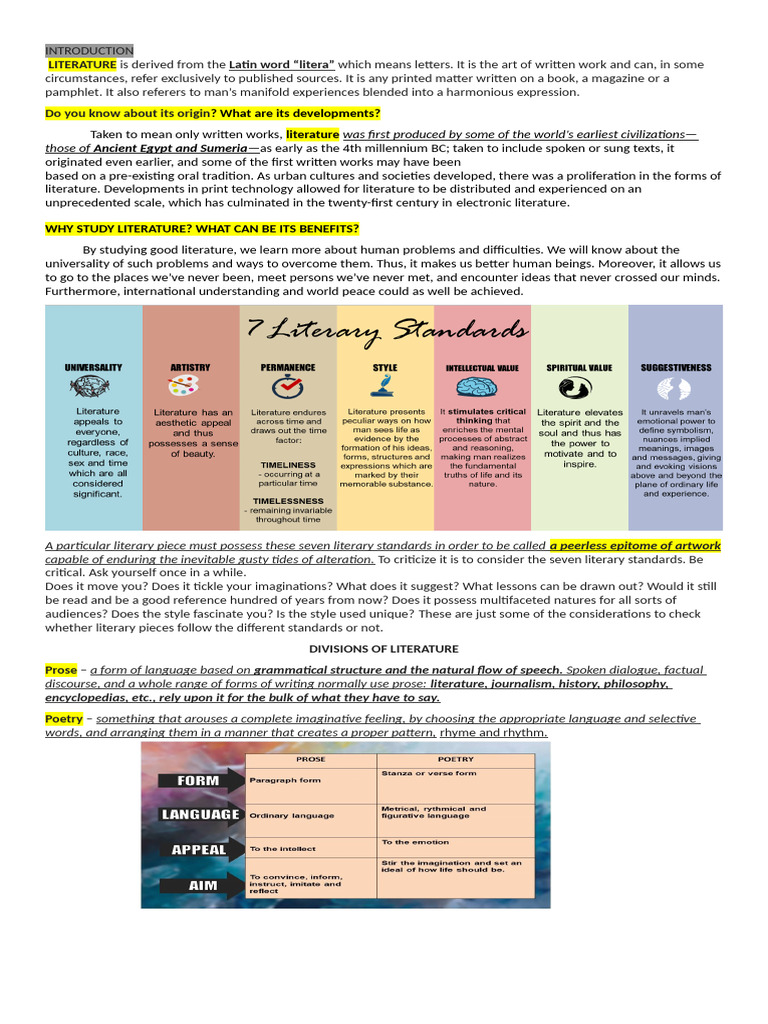 Soclit Compilation Prelims | PDF | Poetry | Narrative