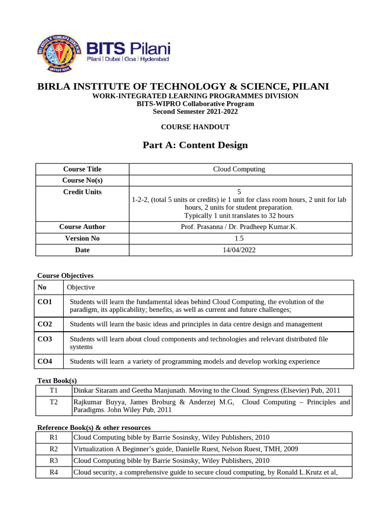 WASE 2021 Cloud Computing Handout - S2 - 23 | PDF | Cloud Computing | Virtualization