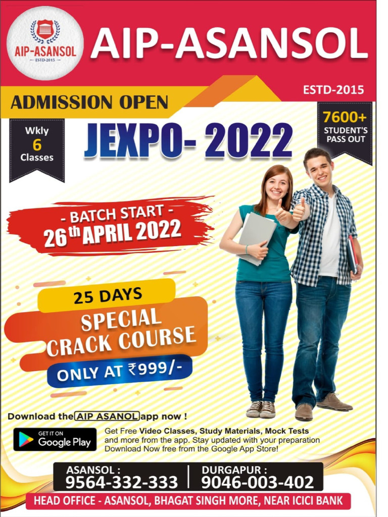 Jexpo-2022@ Phy Suggestion | PDF