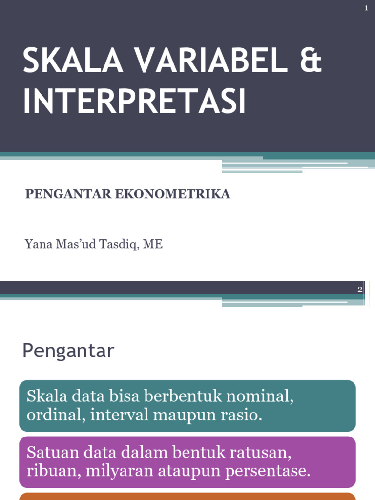 Materi 4 - Skala Variabel & Interpretasi | PDF | Pengelolaan Keuangan ...