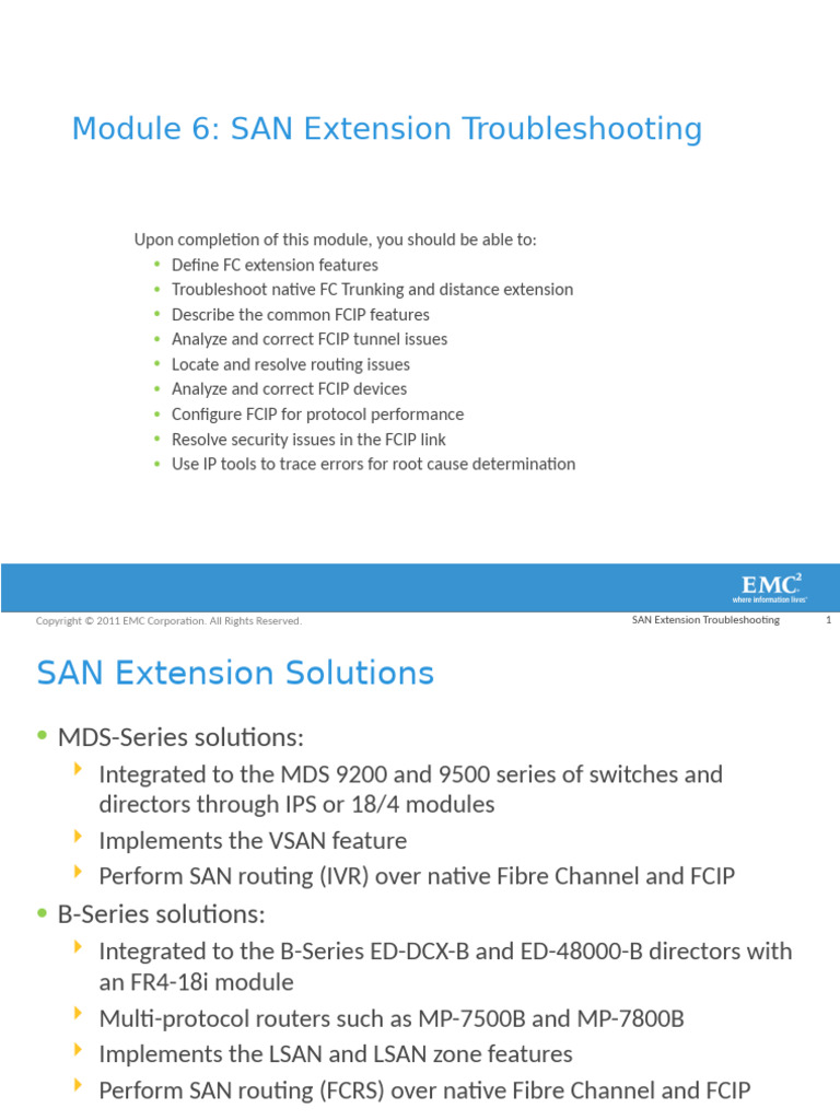 R - 06 MR-1CP-NSSANTS - SAN Extension Troubleshooting | PDF | Transmission Control Protocol ...