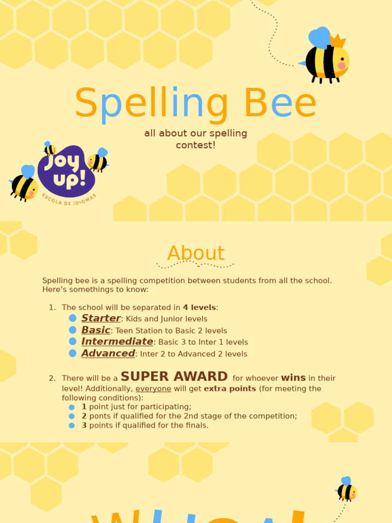 Spelling Bee Contest Guidelines and Stages | PDF