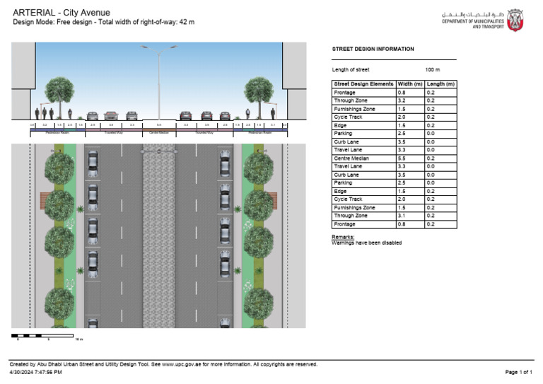 Street Design Specifications for Arterial Road | PDF | Urban Planning ...