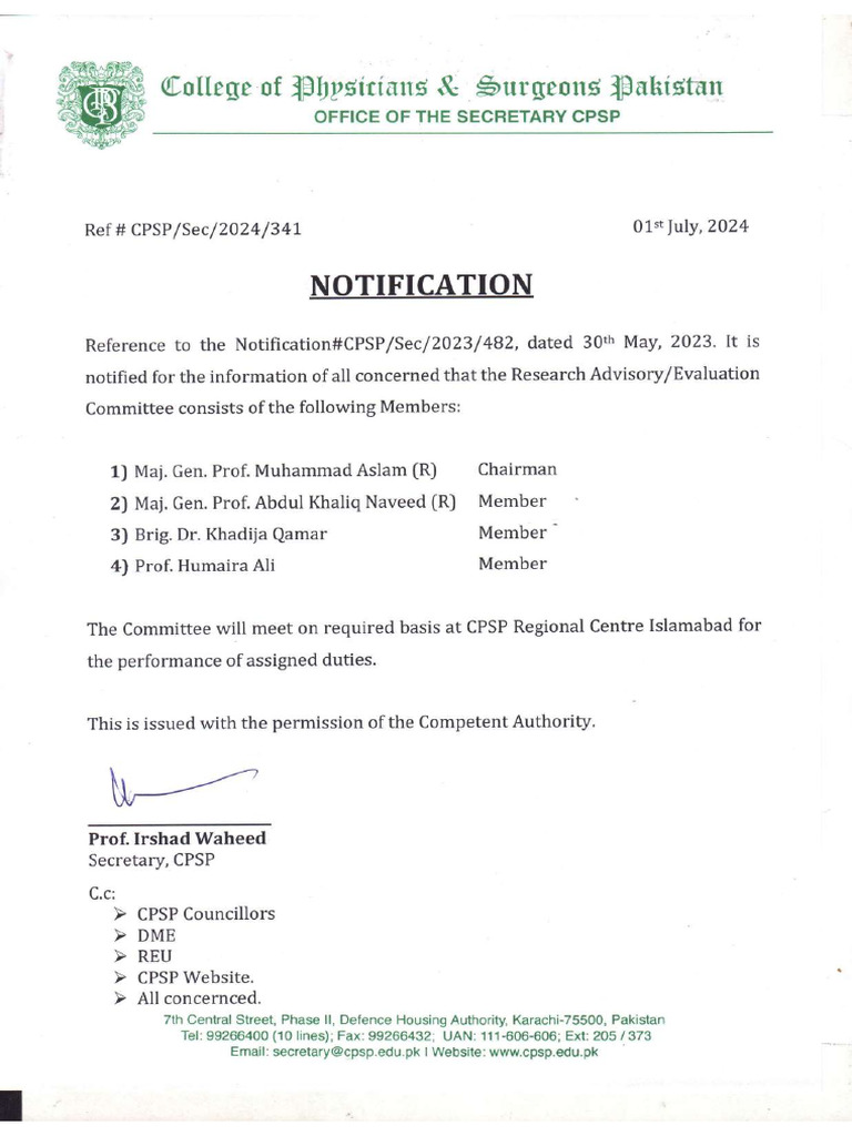 CPSP Sec 2024 341 | PDF