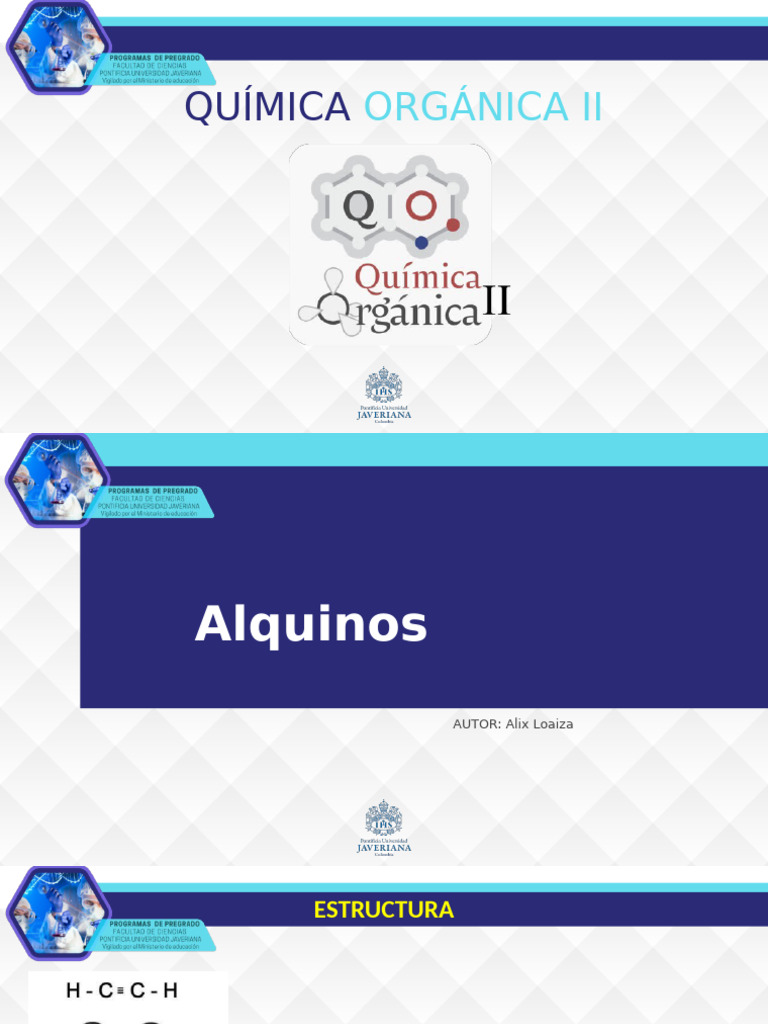 Alquinos Orgánica Ii | PDF | Ácido | Química
