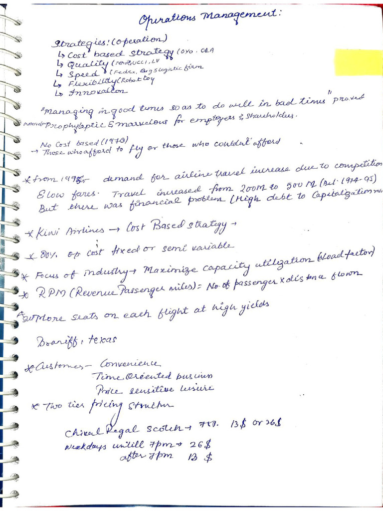 Operation Management | PDF