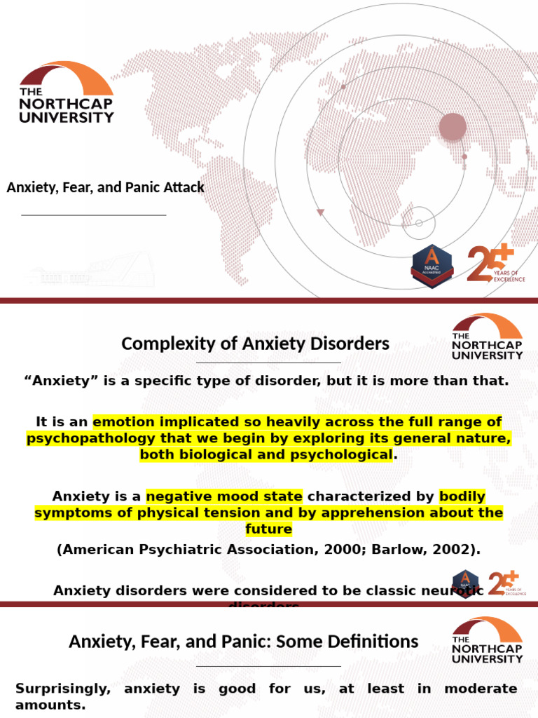 Anxiety, Fear, and Panic Attack | PDF | Anxiety | Panic Attack