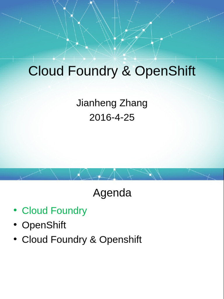 Cloud Foundry & OpenShift | PDF | Cloud Computing | Systems Engineering