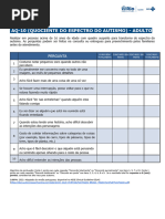 ESCALA ABC - (Lista de Checagem de Comportamento Autístico) | PDF
