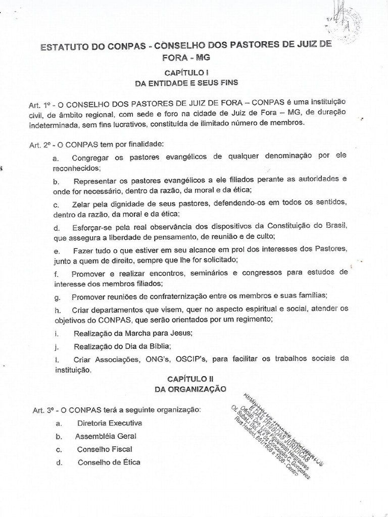 Estatuto Conpas | PDF