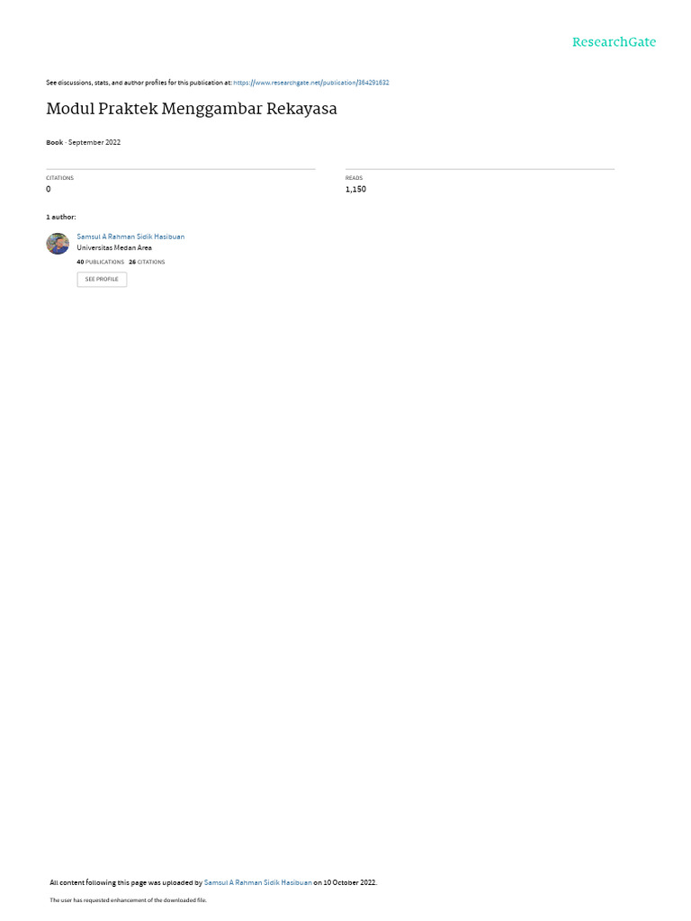 Modul Praktek Menggambar Rekayasa | PDF | Seni | Teknologi & Rekayasa