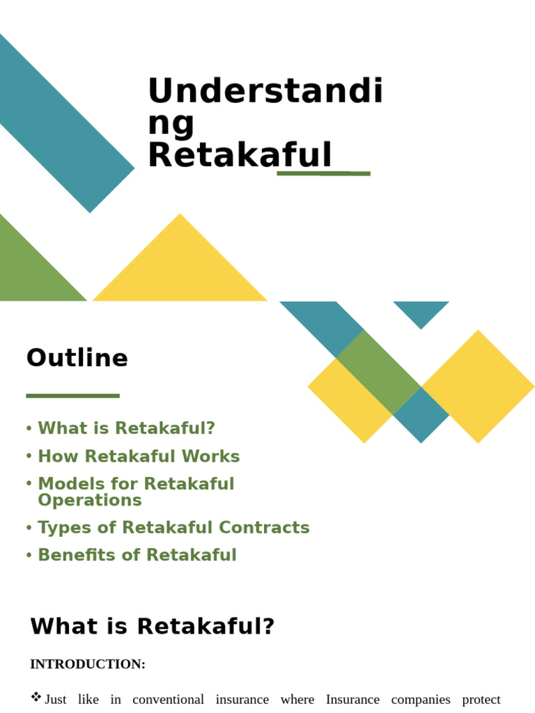 Understanding Retakaful | PDF | Financial Services | Insurance