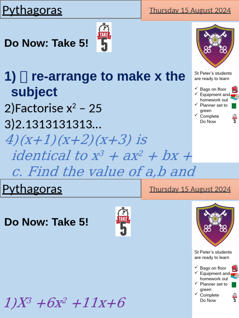 TRIG New For 10s After Half Term | PDF | Triangle | Trigonometry