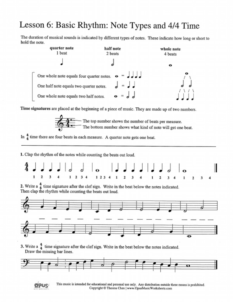 Music Theory Worksheets_6-6 (1) | PDF