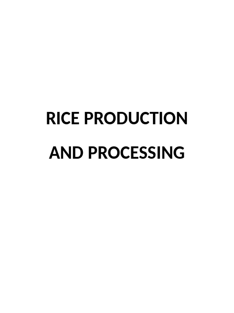 Rice Farming and Milling | PDF | Agriculture | Advertising