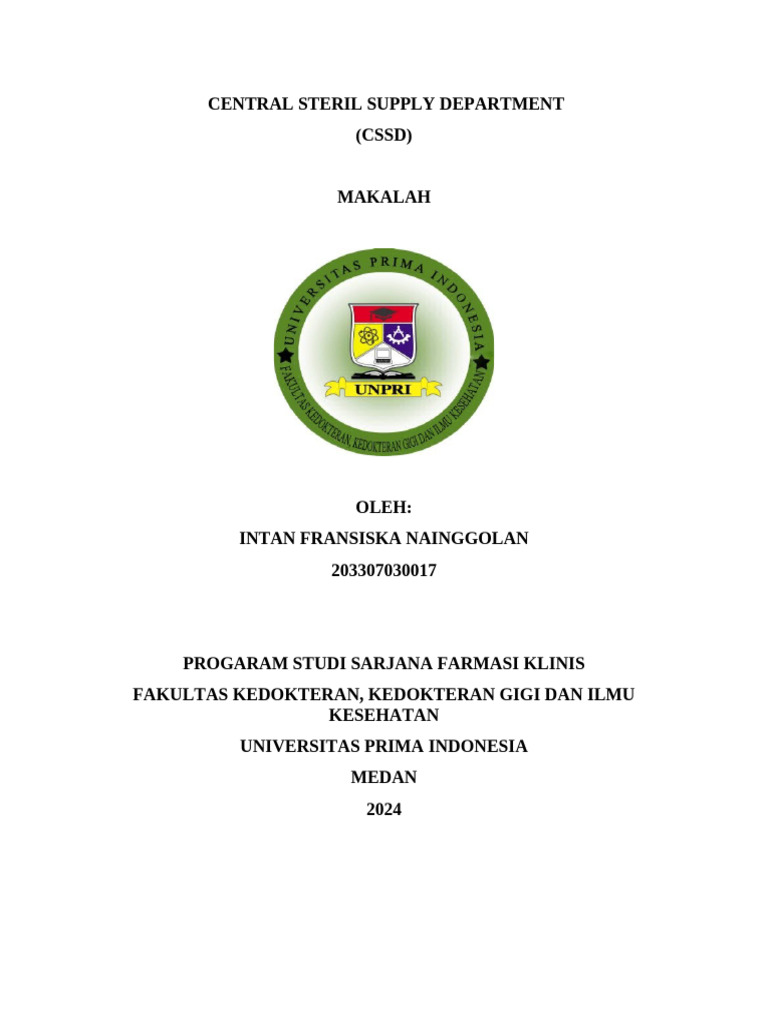 Makalah CSSD | PDF