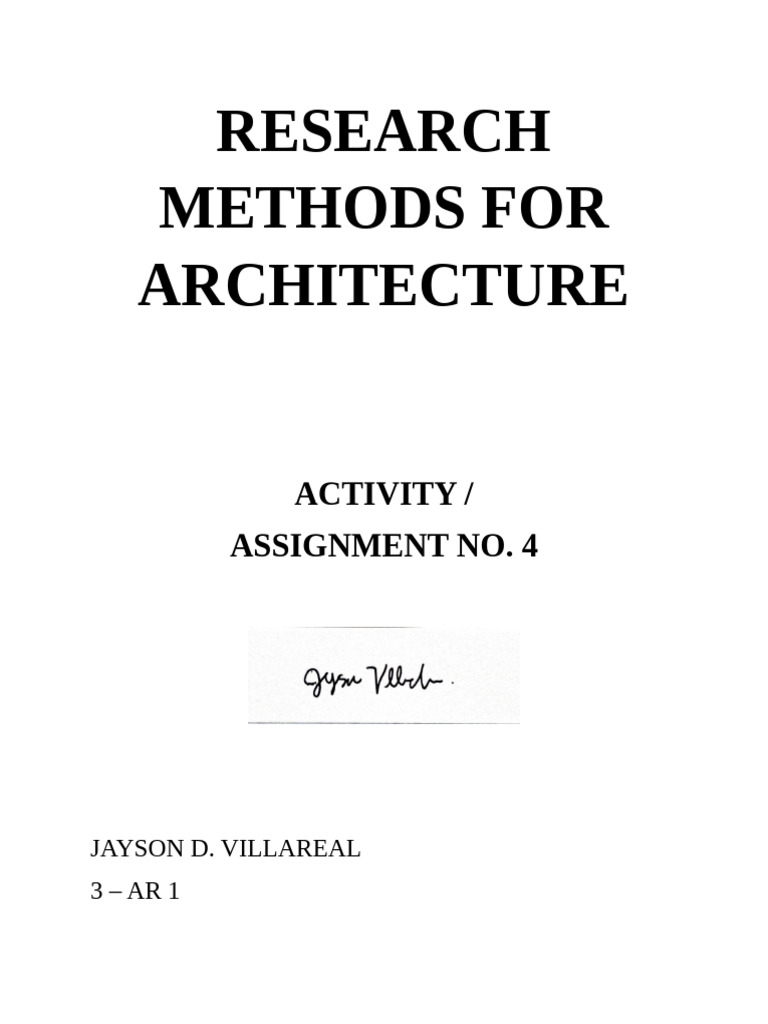 4ar1 - Assignment No.6 - Comprehensive - Course 1 - Villareal - Jayson | PDF | Citation | Thesis