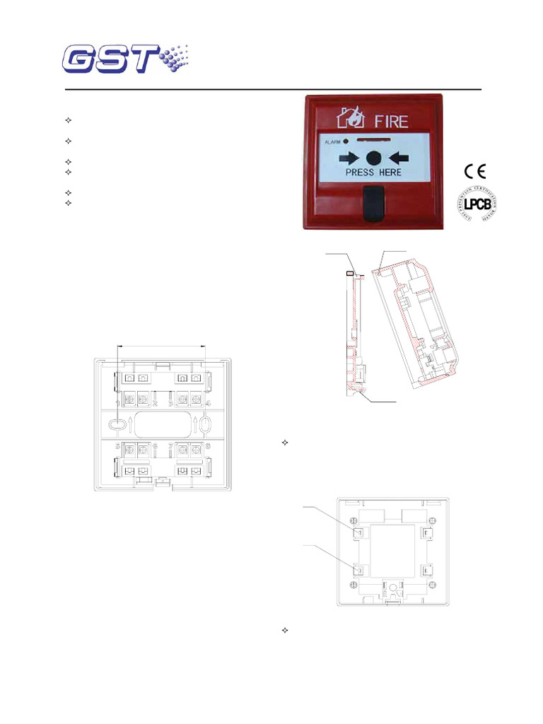GST I-9202 Intelligent Manual Call Point Installation and Operation Manual Issue1 06 | PDF ...