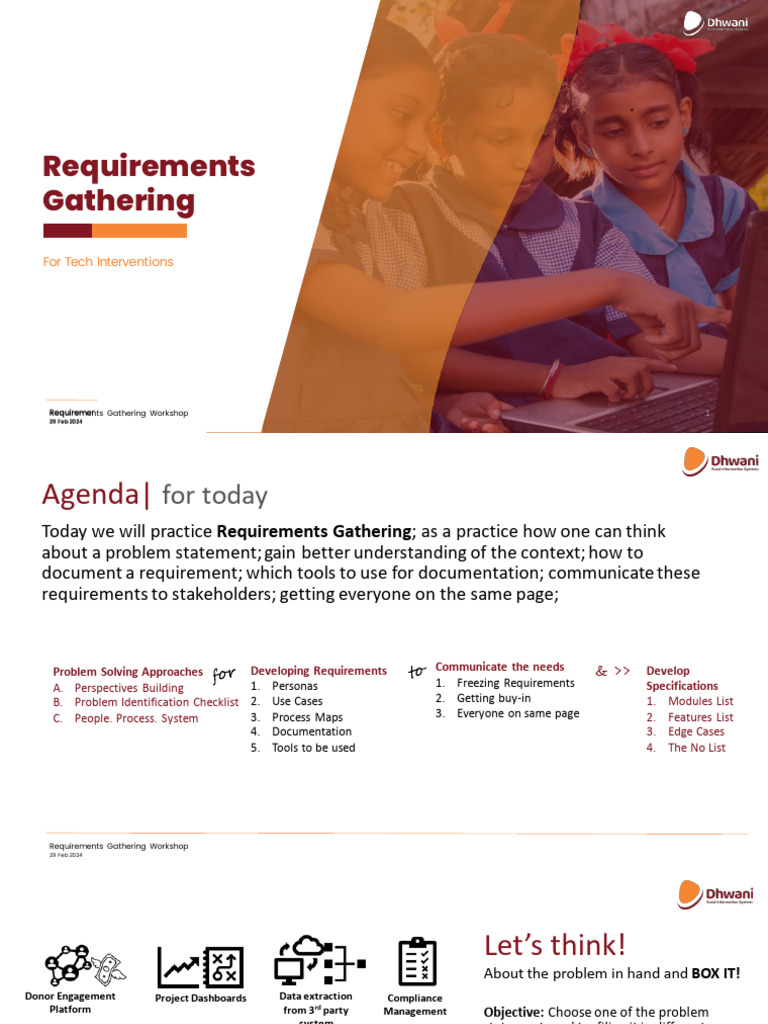 Requirements Gathering For Tech Interventions v2 | PDF | Use Case ...