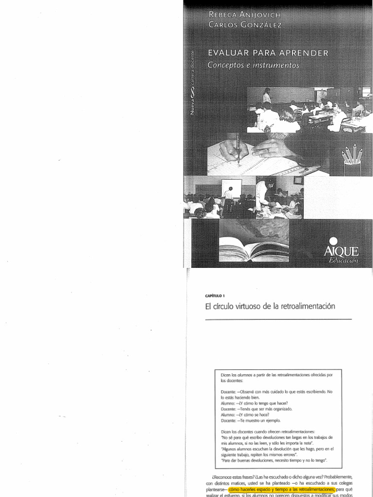 Evaluar para Aprender - Cap - 1 | PDF