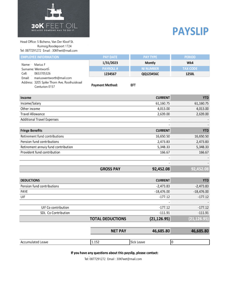 Payslips (1) | PDF