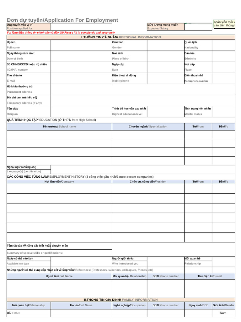 Sika Application Form | PDF