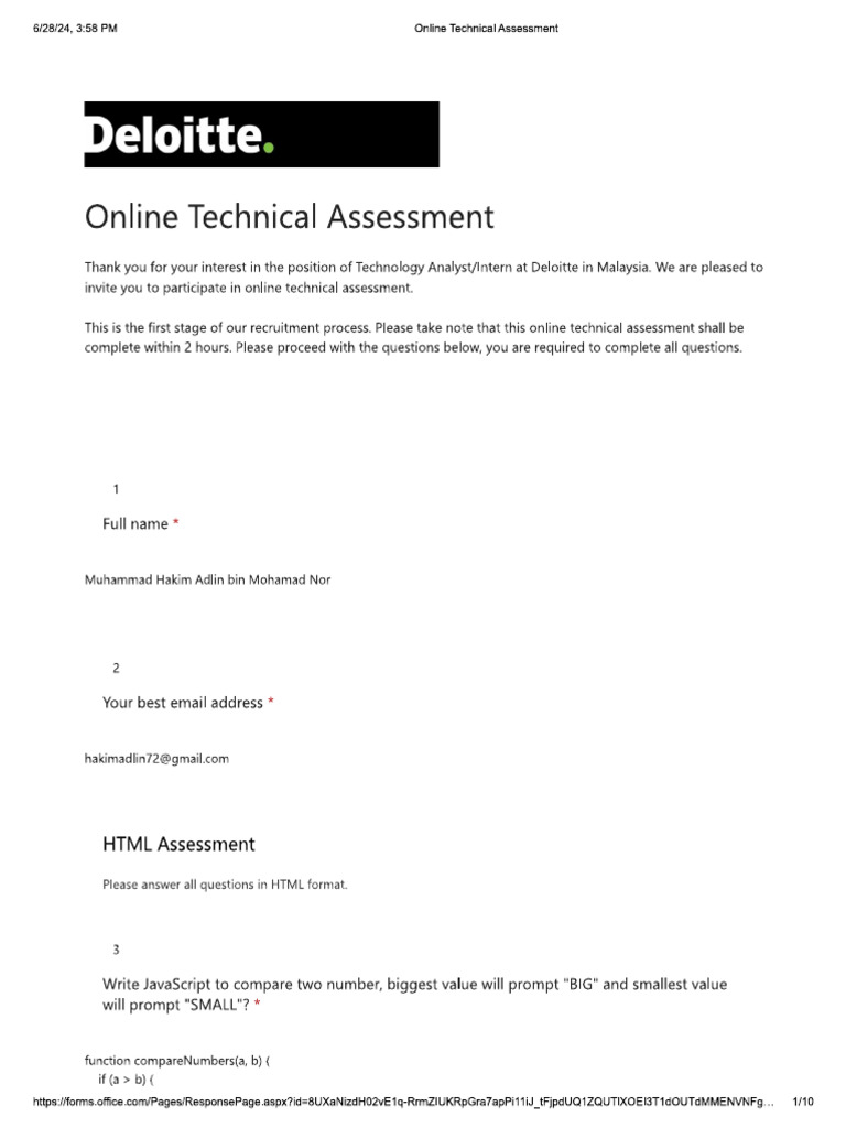 Deloitte Answers | PDF