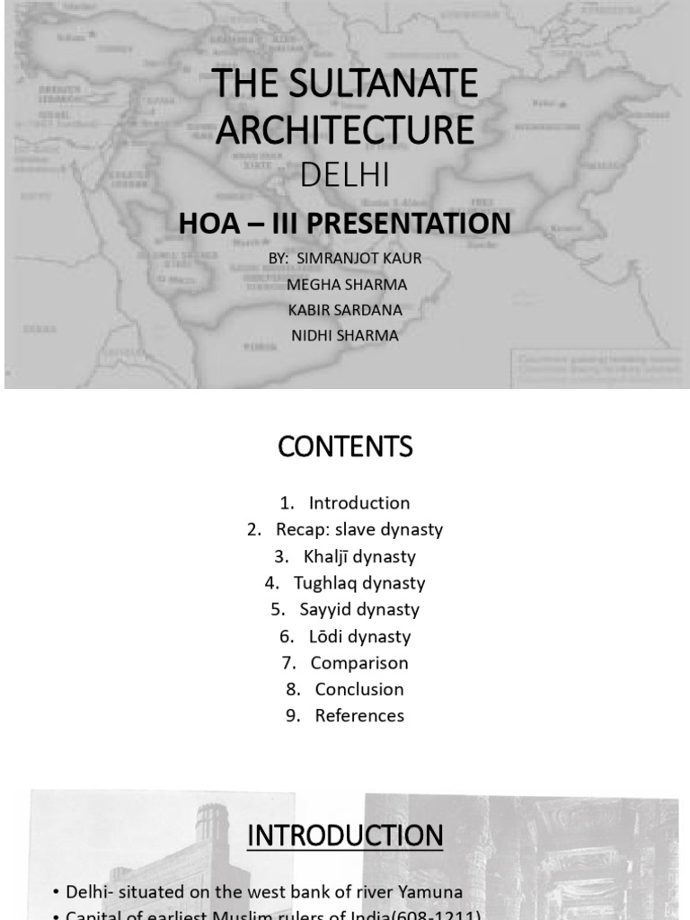 Sultanate Architecture | PDF | Architectural Design | Architecture