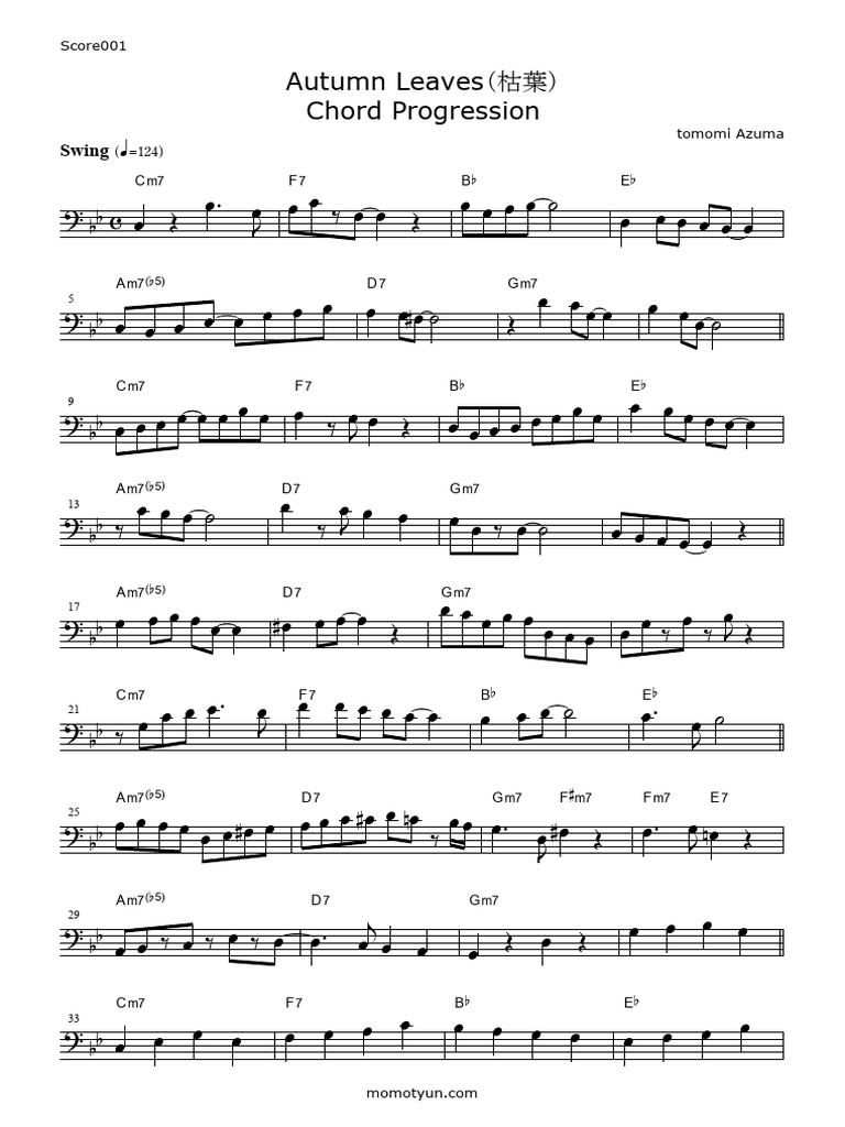 Autumn Leaves Bass Sample | PDF