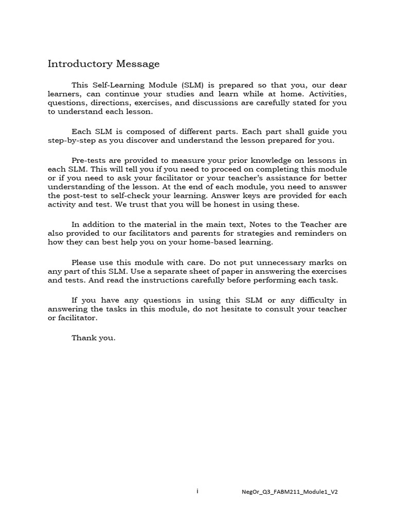 FABM2 Q3 Module 1 ABM 2024 2025 | PDF | Balance Sheet | Equity (Finance)