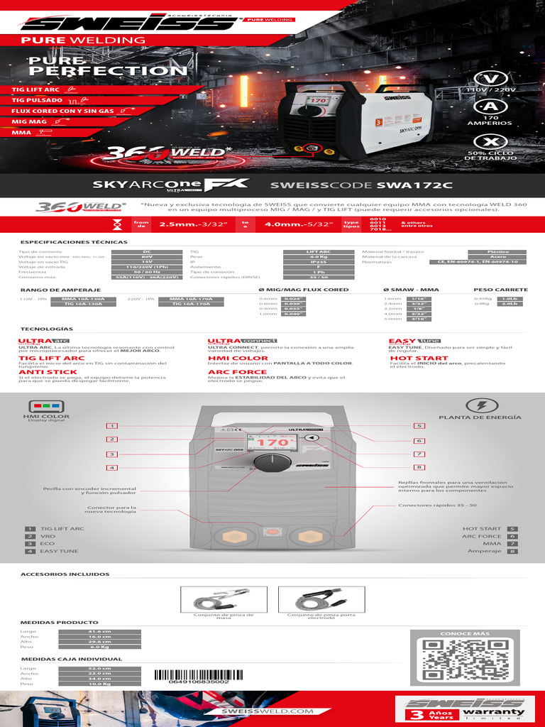 Equipo Inversor Sweiss Sky Ar One FX | PDF | Ingenieria Eléctrica ...