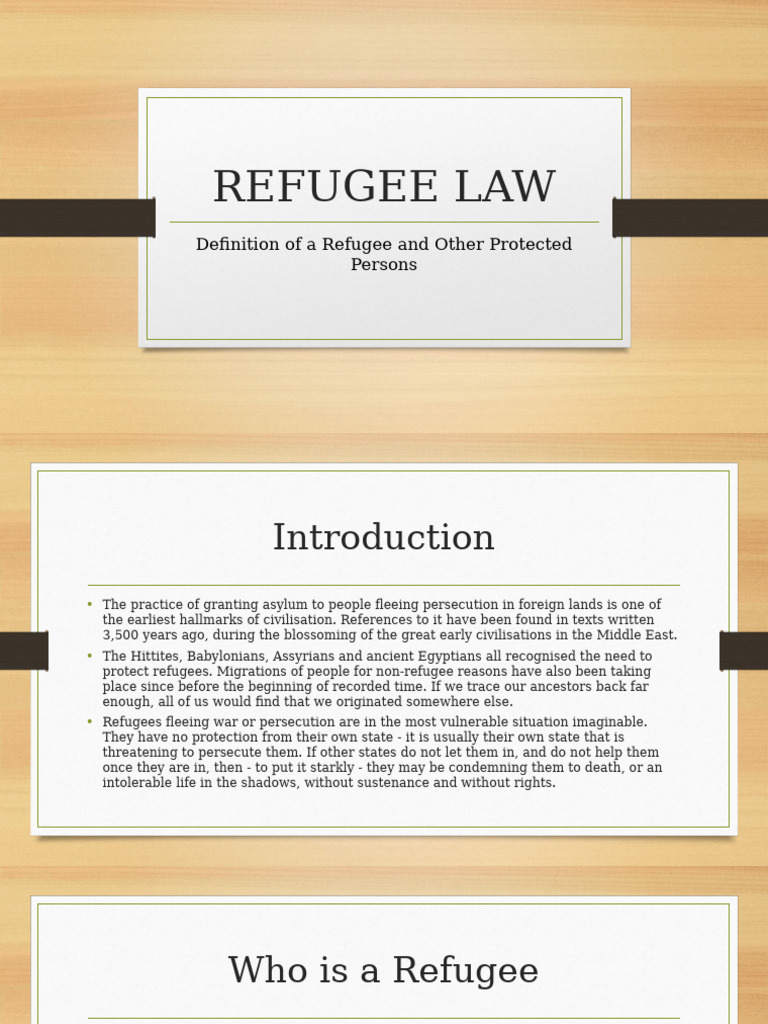 Definition of A Refugee | PDF | Asylum Seeker | Internally Displaced Person