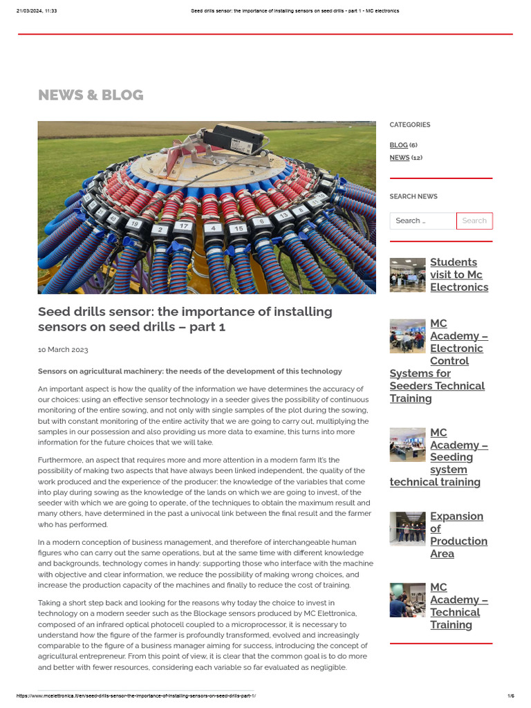 Importance of Seed Drill Sensors | PDF | Sowing | Soil